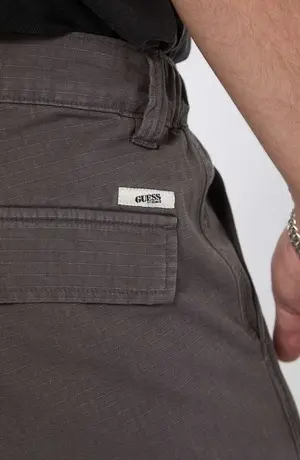 GUESS ORIGINALS Ripstop Panel Mid-rise Cargo Pants
