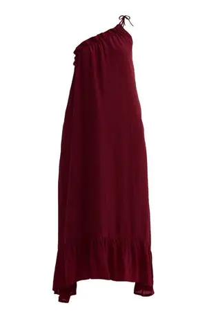 REISTOR One-shoulder Midi Dress - Solid