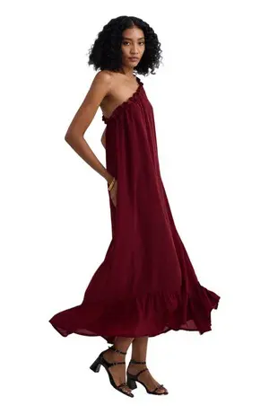 REISTOR One-shoulder Midi Dress - Solid