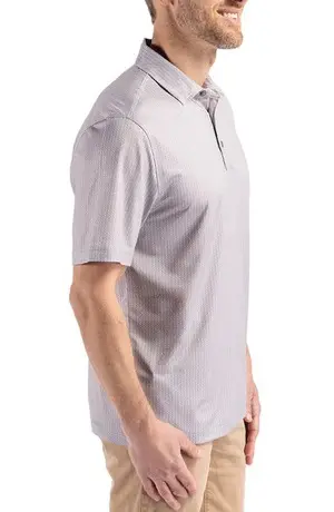 Cutter & Buck Pike Shadow Check Print Polo - Polished