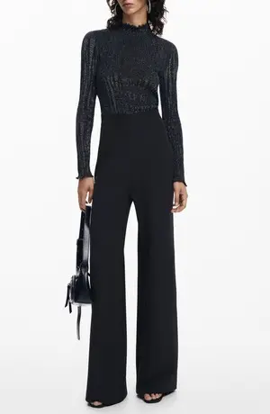 Desigual Loira Wide-leg Jumpsuit - Black