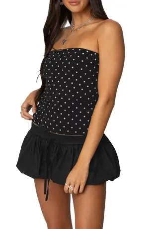 EDIKTED Peyton Polka Dot Tube Top