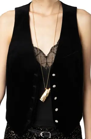 Zadig&Voltaire Emaux Velvet Vest - Noir