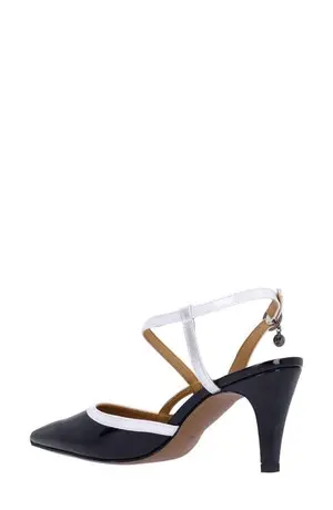 J. Reneé Aldonsa Ankle Strap Pumps - Black/white/silver