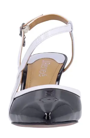 J. Reneé Aldonsa Ankle Strap Pumps - Black/white/silver