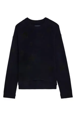 Zadig&Voltaire Markus Metallic Star Sweater - Encre
