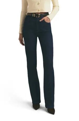 FAVORITE DAUGHTER The Valentina Super High Waist Mini Bootcut Jeans