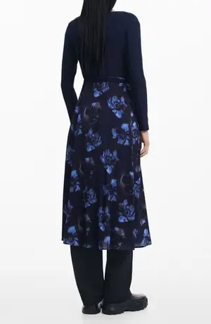 Desigual Philadelphia Long Sleeve Wrap Dress