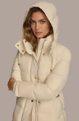 Donna Karan New York Hooded Puffer Jacket