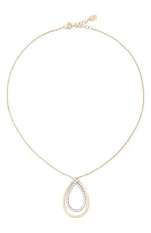 Marco Bicego Masai Coil & Diamond Pendant Necklace - 18k Yellow Gold