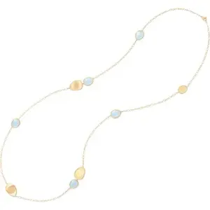 Marco Bicego Lunaria Long Station Necklace - 18k Yellow Gold
