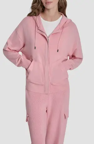 Dkny Ribbed Sweatshirts Hoodies For Women