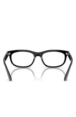 Ray-ban 54mm Rectangular Eyeglasses - Black
