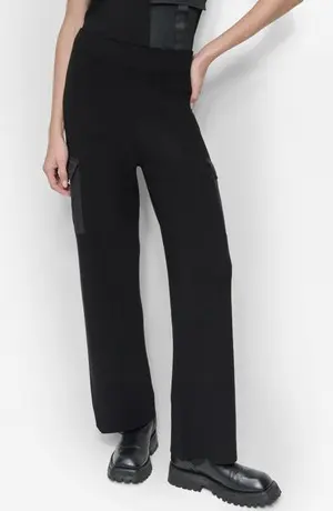 Dkny Cargo Sweater Pants - Black