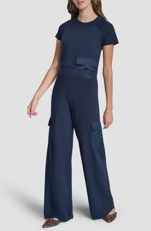 Dkny Cargo Sweater Pants - Hudson Blue