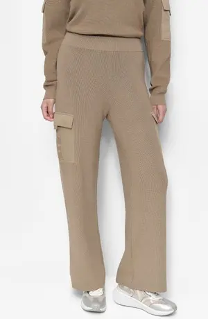 Dkny Cargo Sweater Pants - Taupe