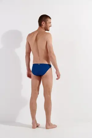 HOM Nautical Cup Swim Micro Brief - Navy