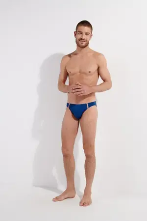 HOM Nautical Cup Swim Micro Brief - Navy