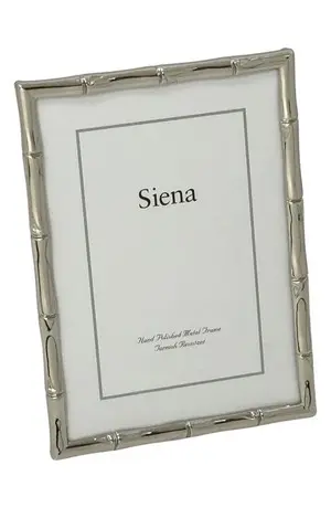 SIENA Tone Bamboo Design 8" X 10" Picture Frame - Silver