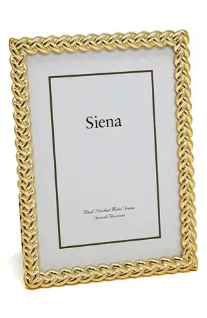 SIENA Tone Braid 4" X 6" Picture Frame - Gold