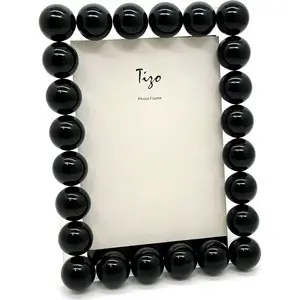 TIZO Bubble Convertible Easel 5" X 7" Picture Frame Black