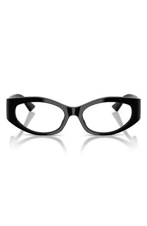 Versace Versace 51mm Irregular Eyeglasses Black
