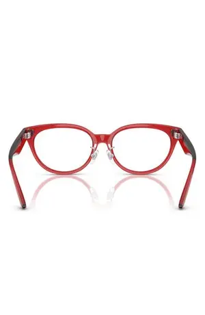 Versace 54mm Pillow Optical Glasses - Trans Red