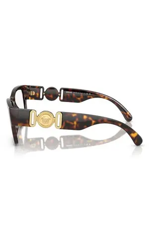 Versace 55mm Pillow Optical Glasses - Havana
