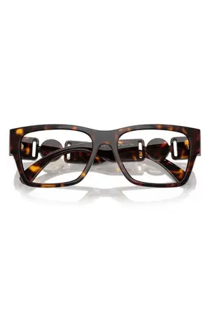 Versace 55mm Pillow Optical Glasses - Havana