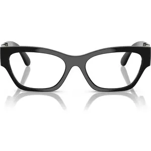 Versace 52mm Cat Eye Optical Glasses - Black