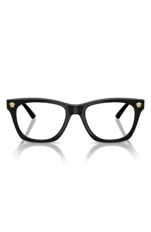 Versace 50mm Pillow Eyeglasses - Black