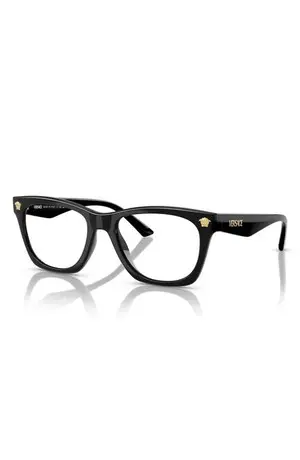 Versace 50mm Pillow Eyeglasses - Black