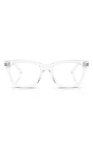 Versace Versace 50mm Pillow Eyeglasses Crystal