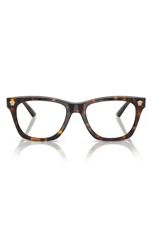 Versace Versace 50mm Pillow Eyeglasses Havana