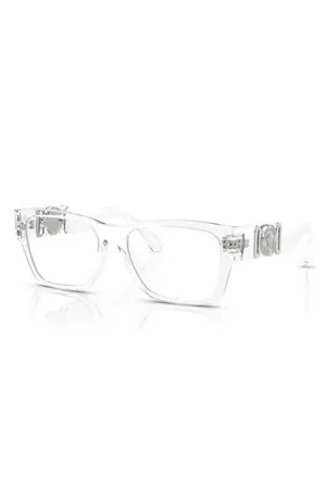 Versace 53mm Pillow Eyeglasses - Crystal
