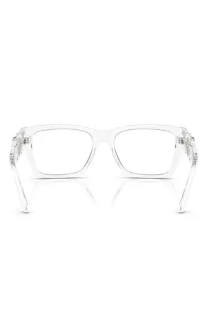 Versace 53mm Pillow Eyeglasses - Crystal