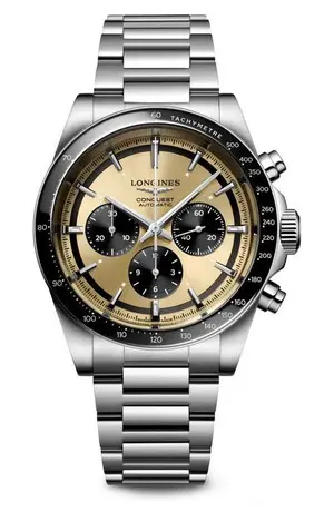 LONGINES Conquest Automatic Bracelet Watch - Black