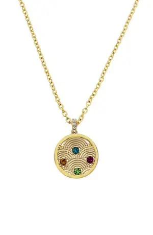 Kurt Geiger Southbank Disc Pendant Necklace