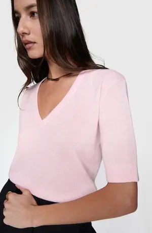 Rebecca Minkoff Haven V-neck Wool-blend Sweater