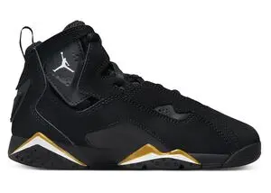 JORDAN True Flight High-top Sneakers - Black/metallic Gold/white