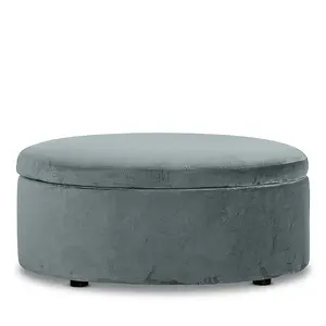 Bloomingdale'S Alta Large Round Storage Ottoman, In Fabric - Monaco Spa