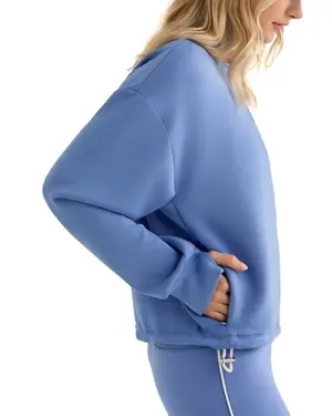 Varley Sian Cropped Half Zip Sweatshirt