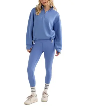 Varley Sian Cropped Half Zip Sweatshirt