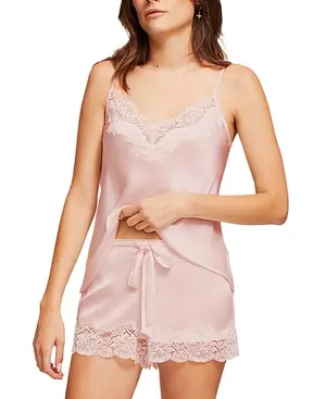 V-Neck Silk Chemise
