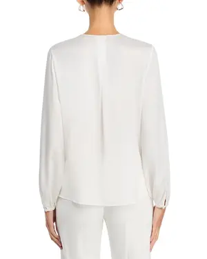 Kobi Halperin Eliza Stretch Silk Blouse - Ivory