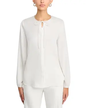 Kobi Halperin Eliza Stretch Silk Blouse - Ivory