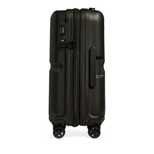 ANTLER Single Stripe Expandable Carry On Suitcase - Black