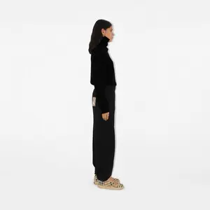 Burberry Check Label Cotton Jogging Pants