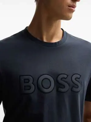 BOSS Logo-patch Cotton T-shirt