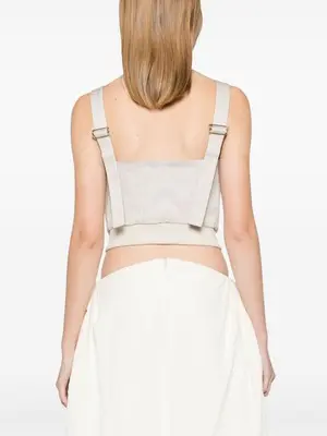 ELENA VELEZ Bustier-style Top - Neutrals